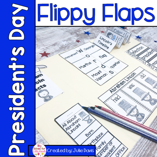 President's Day Activities Interactive Notebook Lapbook | Made By Teachers