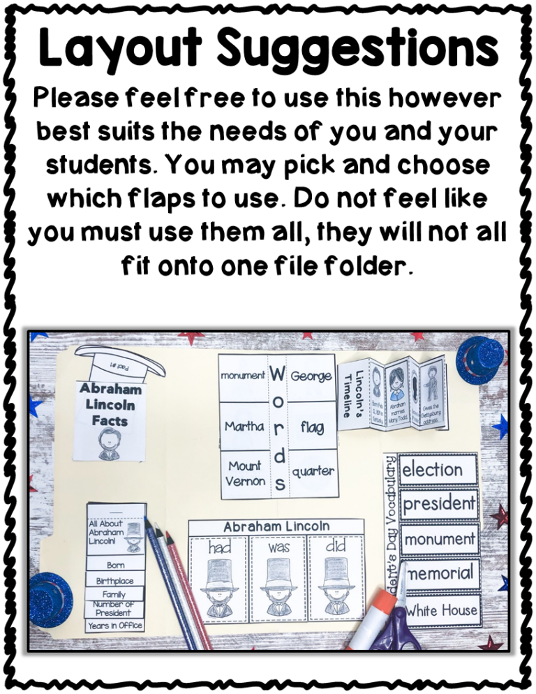 President's Day Activities Interactive Notebook Lapbook | Made By Teachers