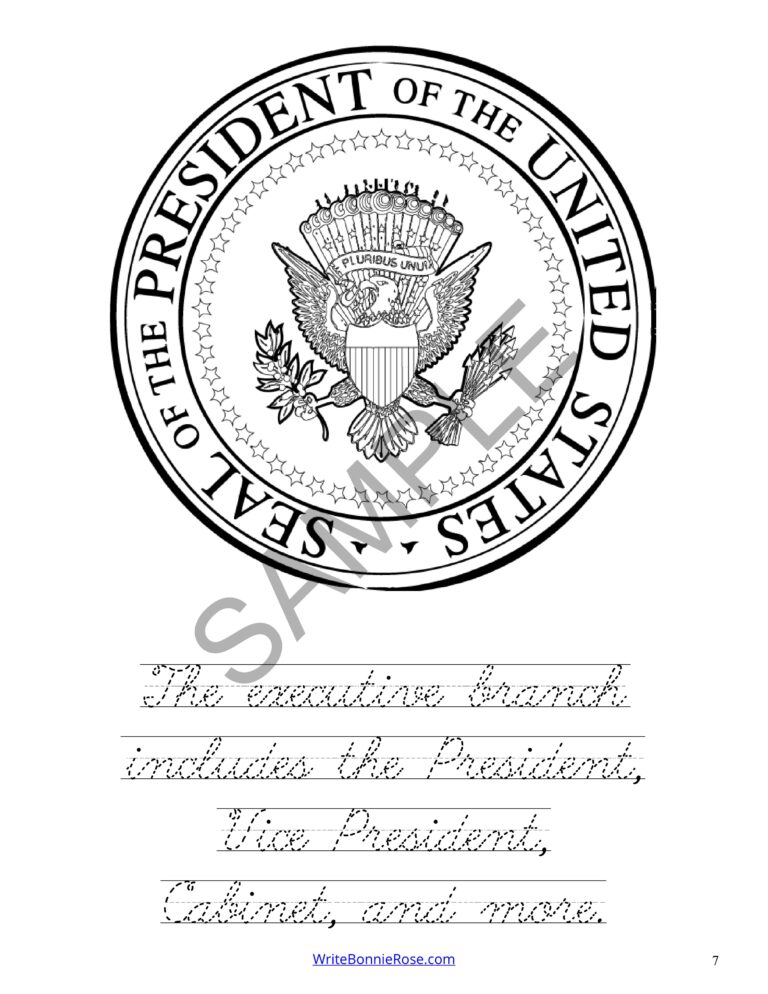 Branches of U.S. Government Coloring Book-Level C | Made By Teachers