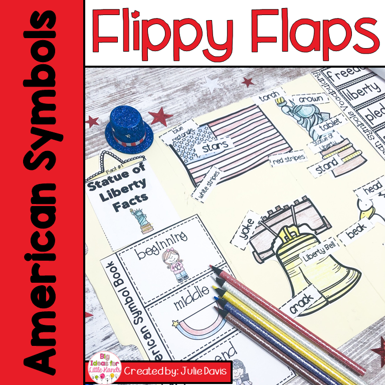 American Symbols Activities Interactive Notebook Lapbook | Made By Teachers