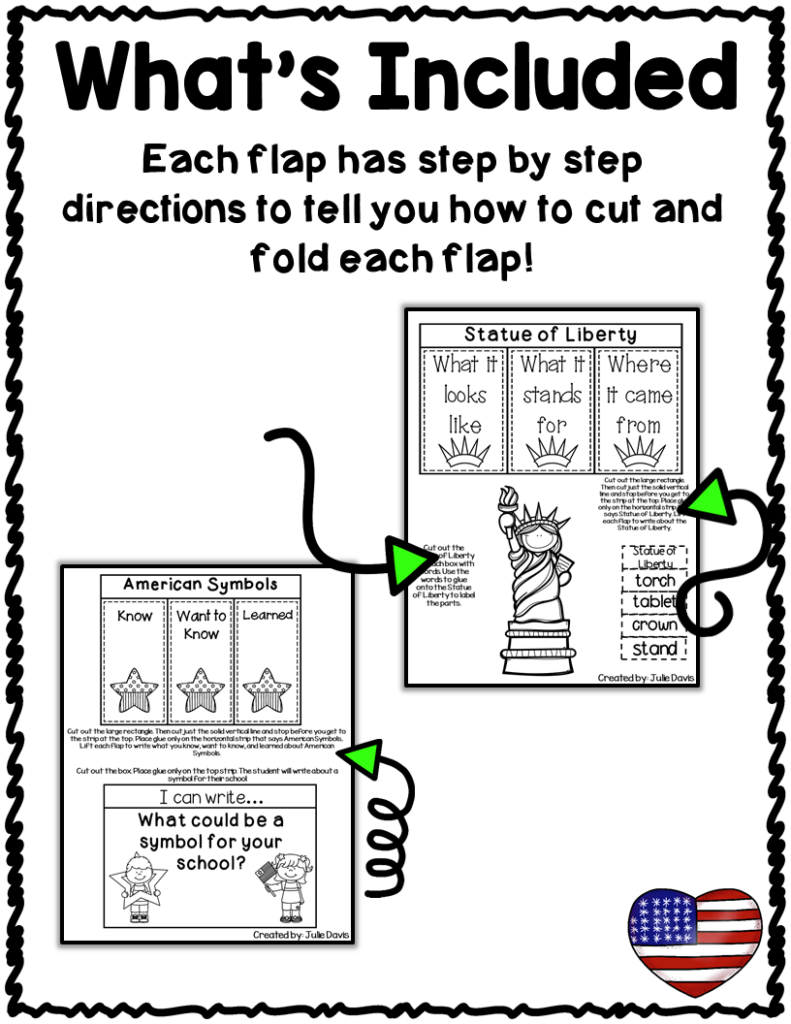 American Symbols Activities Interactive Notebook Lapbook | Made By Teachers