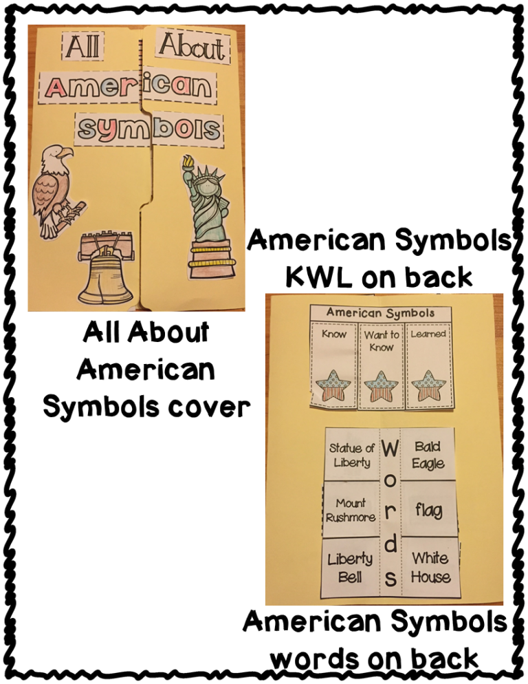 American Symbols Activities Interactive Notebook Lapbook | Made By Teachers