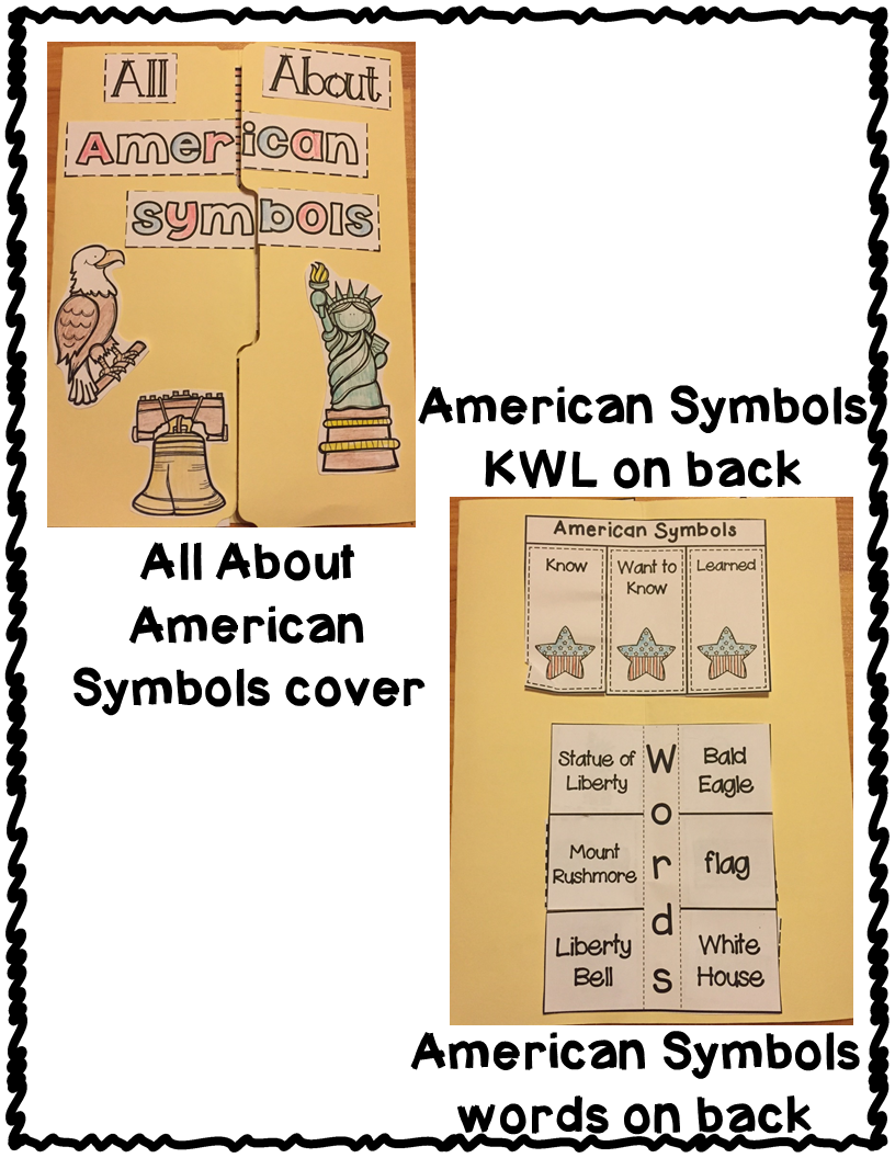 American Symbols Activities Interactive Notebook Lapbook | Made By Teachers