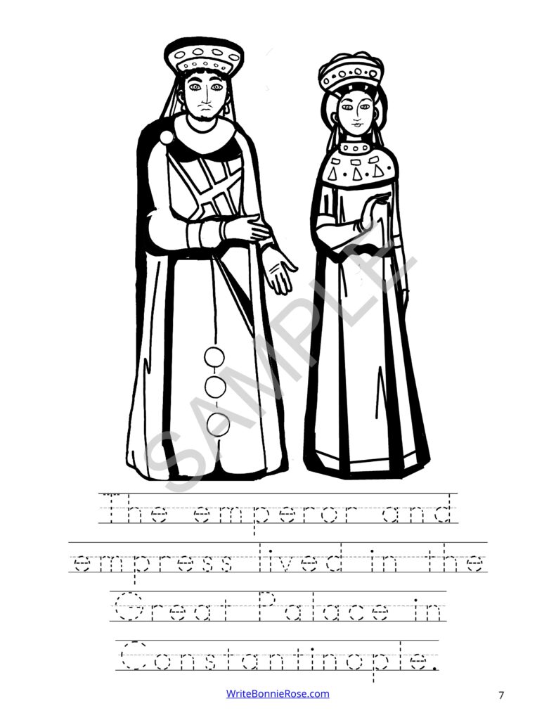 Byzantine Empire Coloring Book-Level B | Made By Teachers