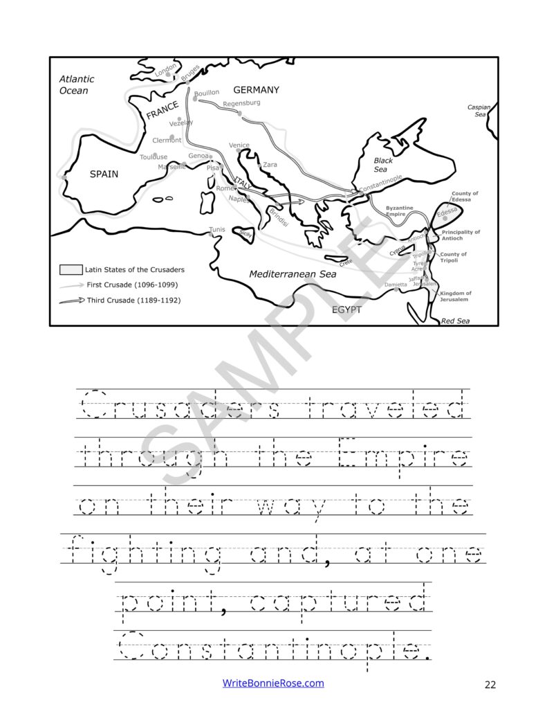 Byzantine Empire Coloring Book-Level B | Made By Teachers