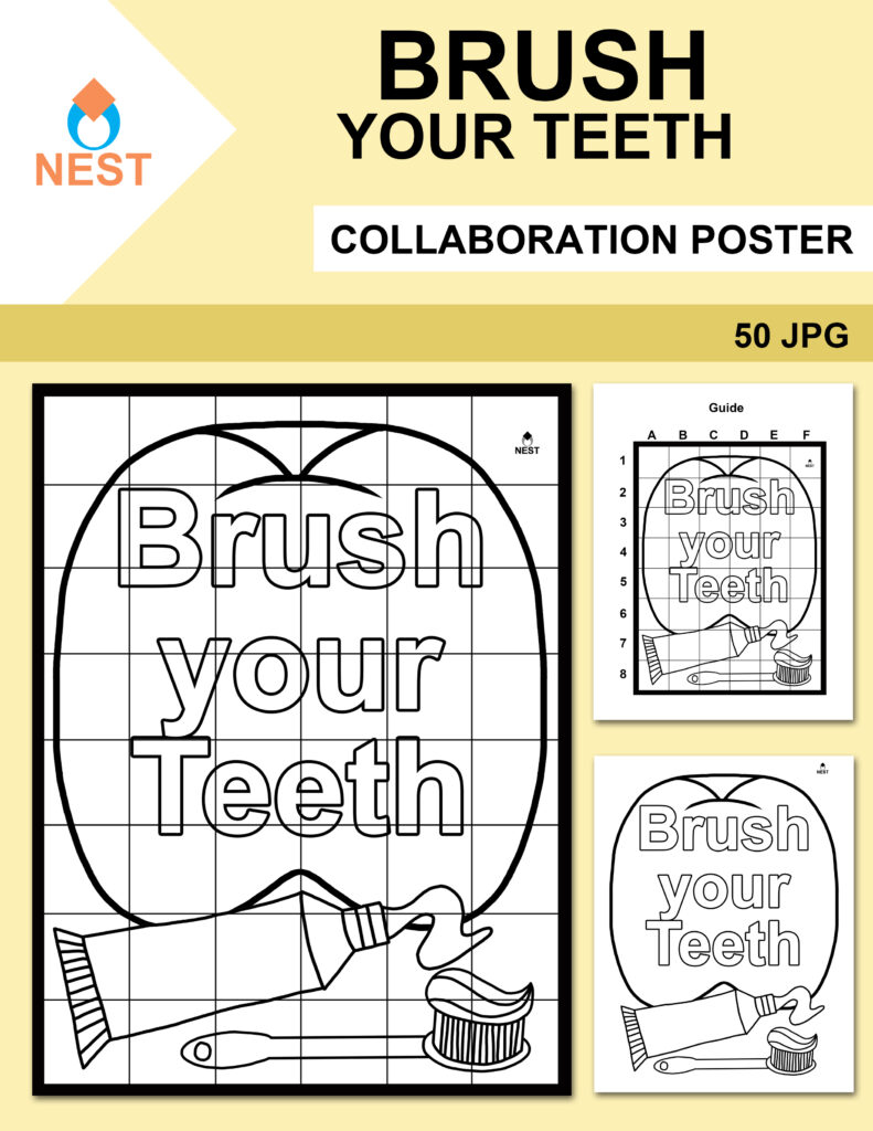 Brush Your Teeth Collaboration Poster | Dental Health Activity | Made ...