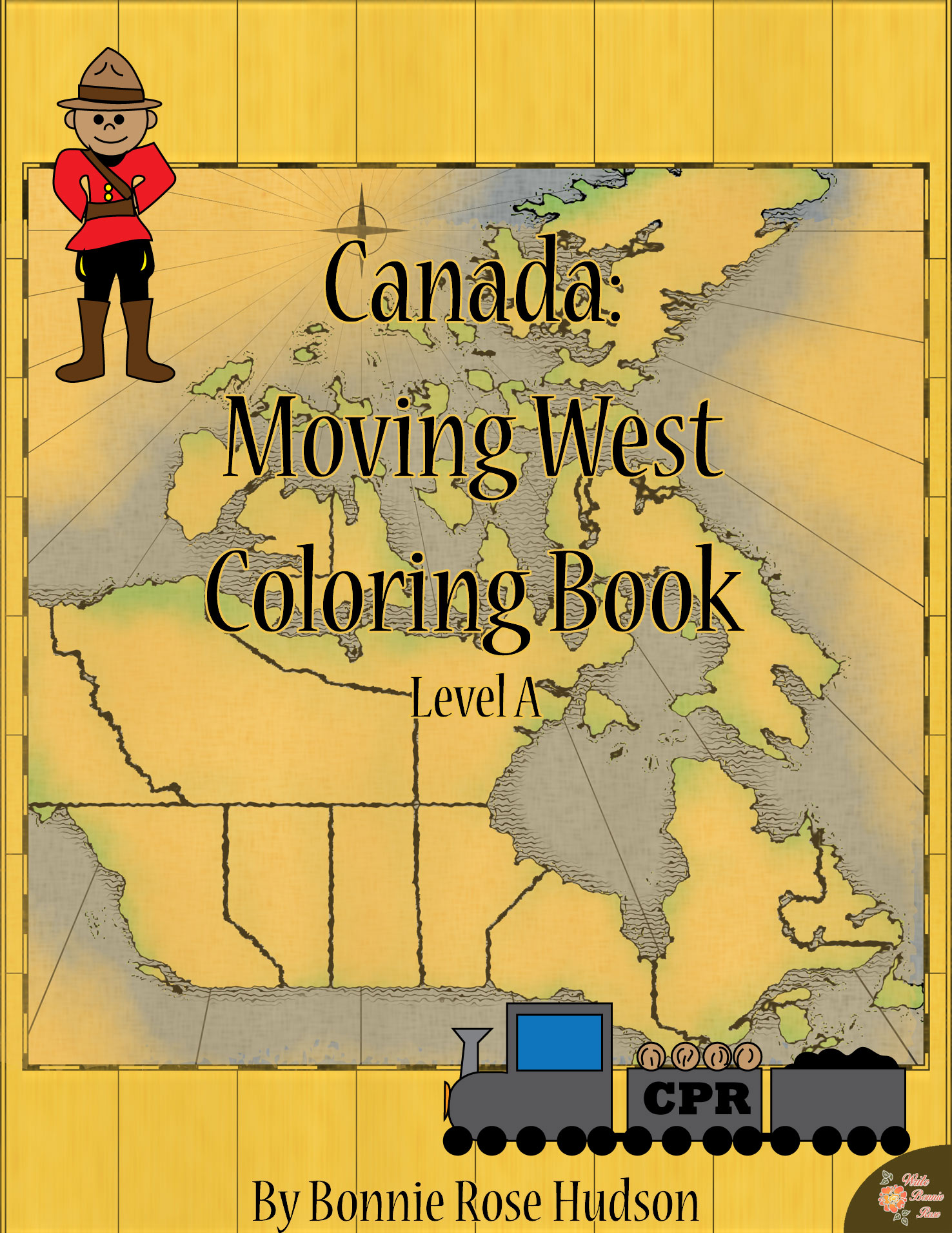 Canada: Moving West Coloring Book-Level A | Made By Teachers