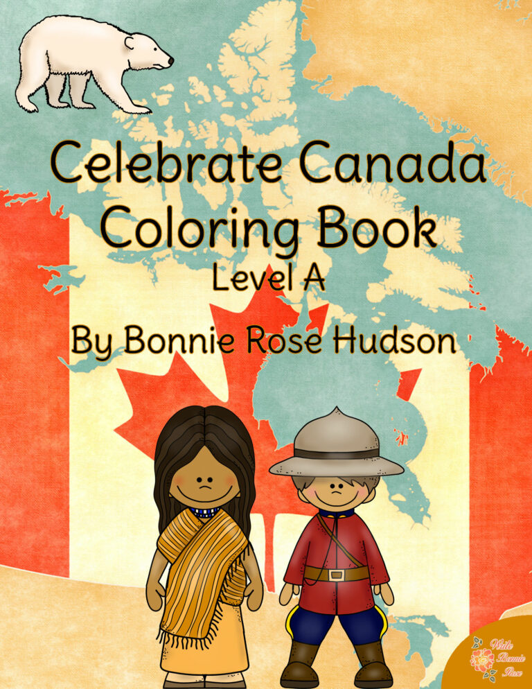 Celebrate Canada Coloring Book-Level A | Made By Teachers