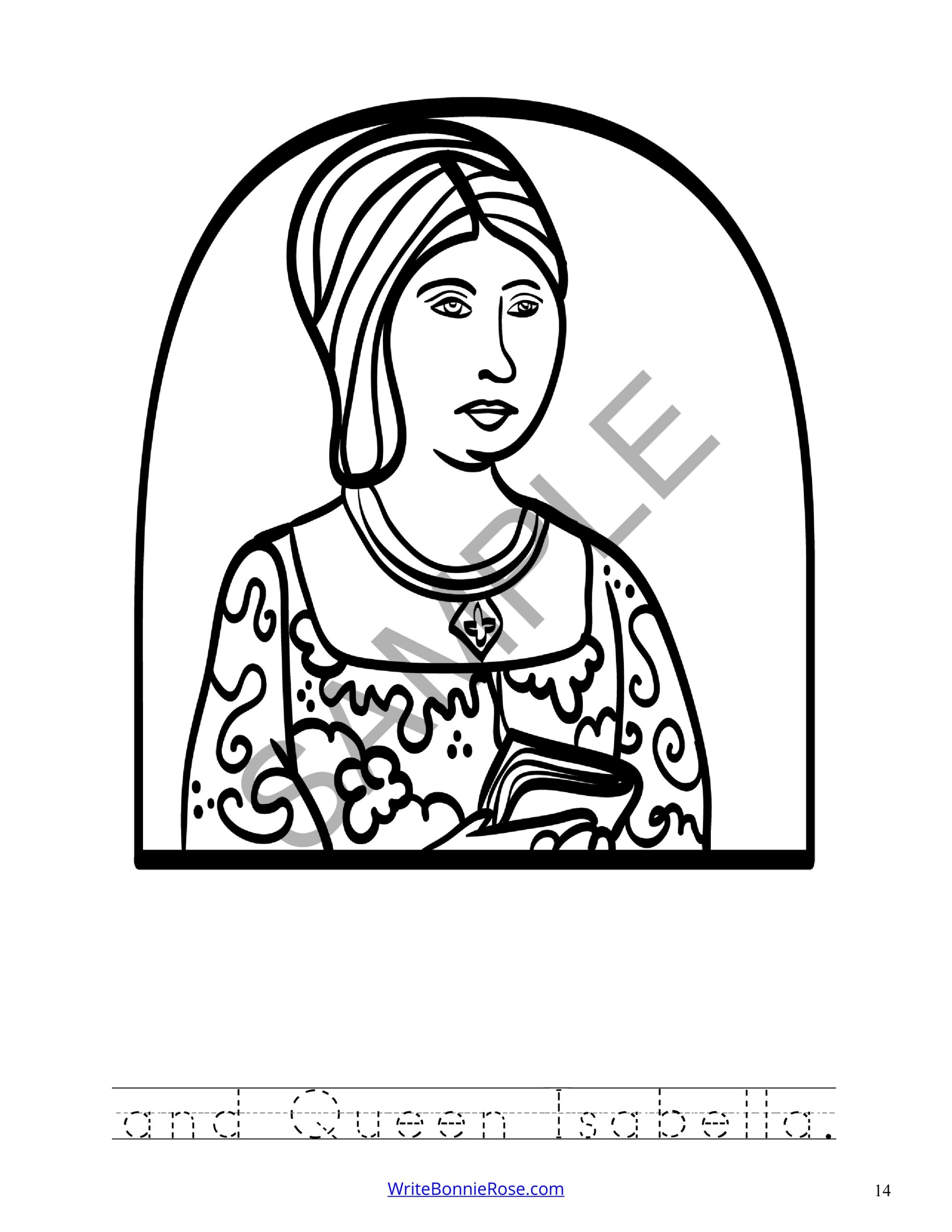 Christopher Columbus Coloring Page