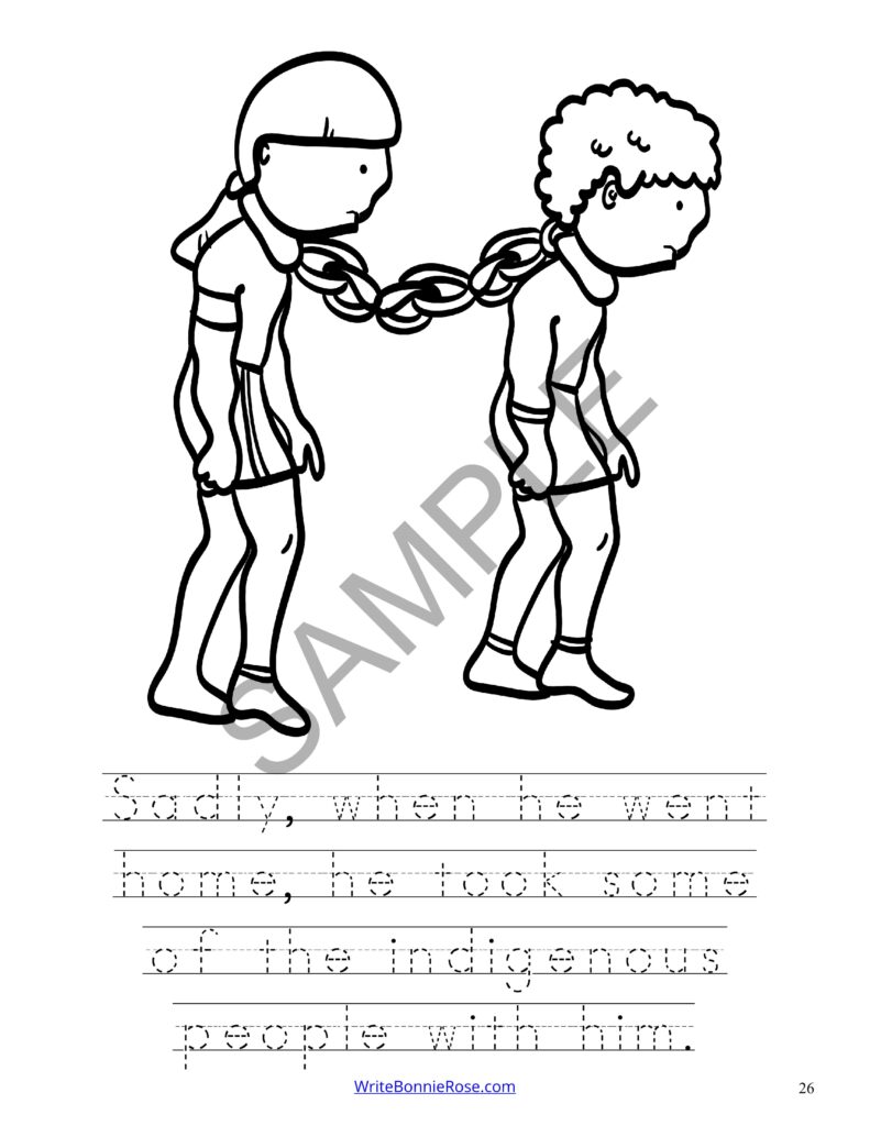 Christopher Columbus Coloring Book-Level B | Made By Teachers