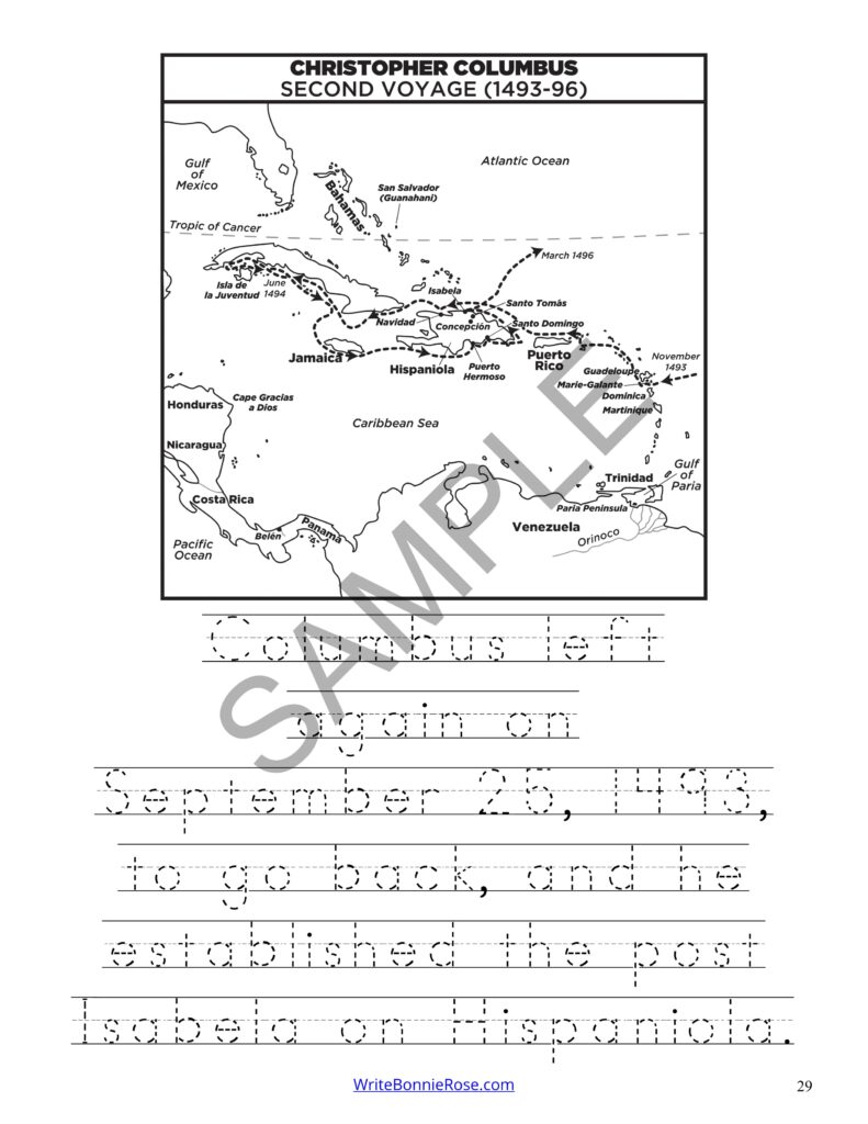 Christopher Columbus Coloring Book-Level B | Made By Teachers