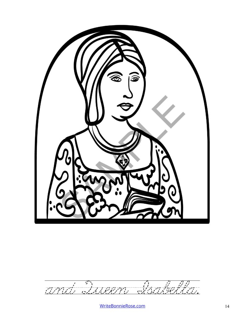 Christopher Columbus Coloring Book-Level C | Made By Teachers
