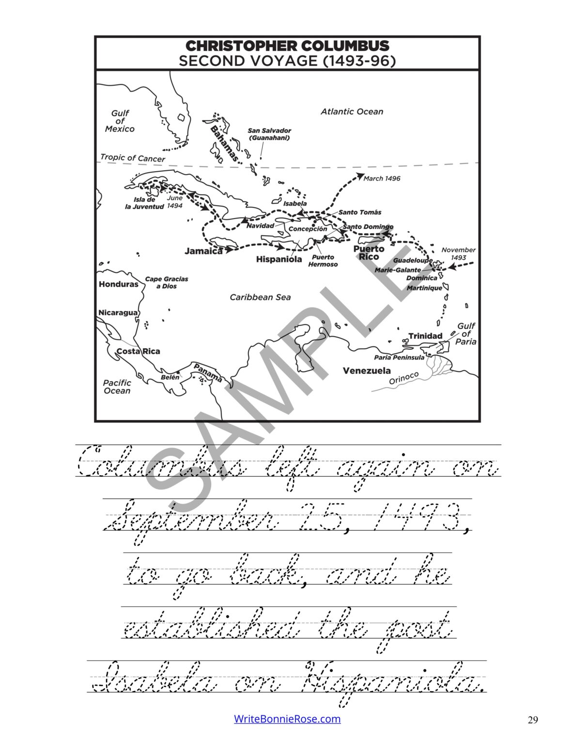 Christopher Columbus Coloring Book-Level C | Made By Teachers