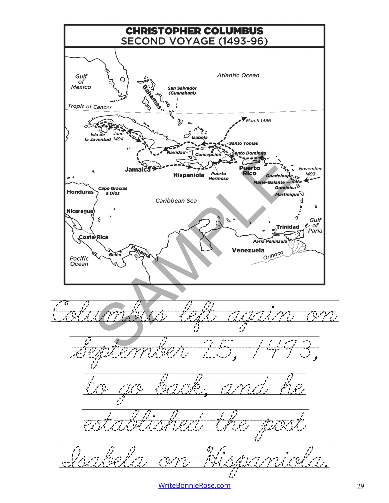 Christopher Columbus Coloring Book-Level C | Made By Teachers