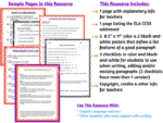 Editing and Revising Paragraphs - Posters & Checklists for ELLs & Other ...