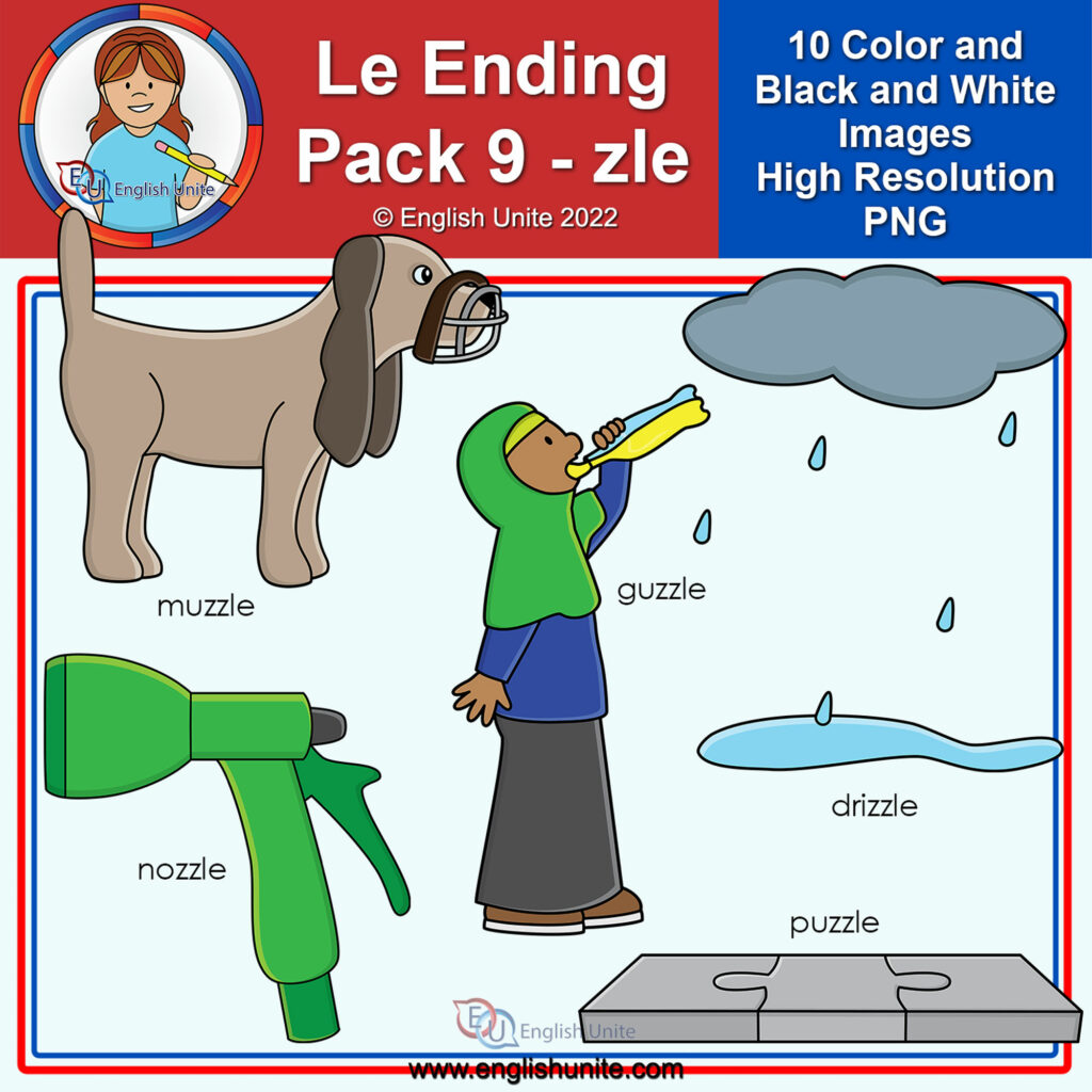 Clip Art - le Word Endings Pack 9 (zle) | Made By Teachers