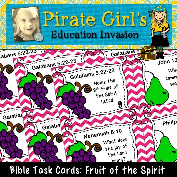Bible Task Cards: Fruit of the Spirit | Made By Teachers