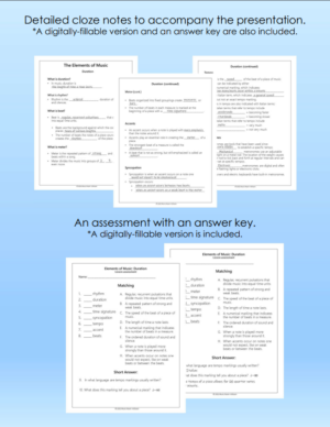 ELEMENTS OF MUSIC : RHYTHM & DURATION a High School Music Appreciation ...