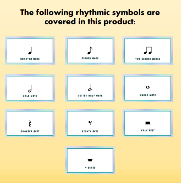 RHYTHM LESSON and FLASHCARDS for upper elementary and middle school ...