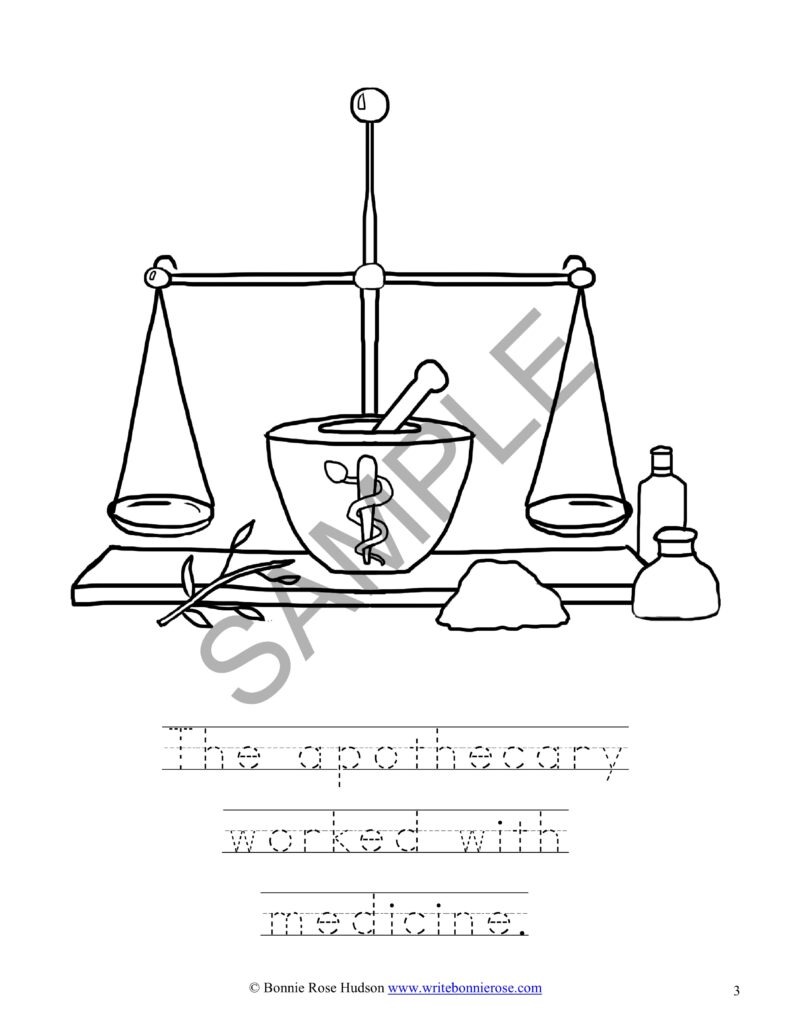 Colonial Trades Coloring Book-Level B | Made By Teachers