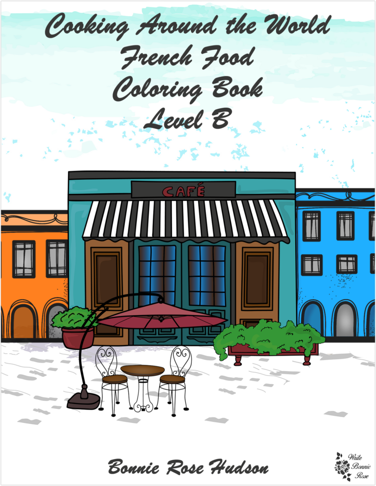 Cooking Around the World-French Food Coloring Book, Level B | Made By ...