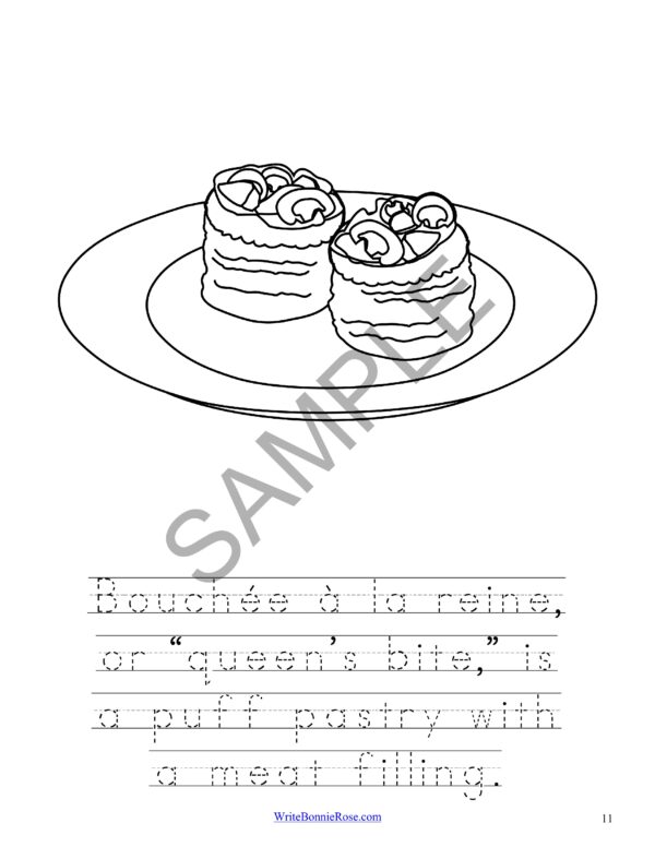 Cooking Around the World-French Food Coloring Book, Level B | Made By ...