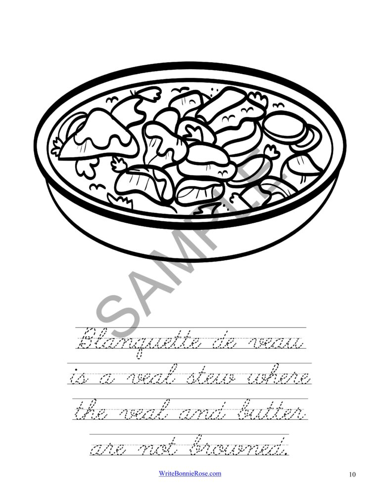 Cooking Around the World-French Food Coloring Book, Level C | Made By ...