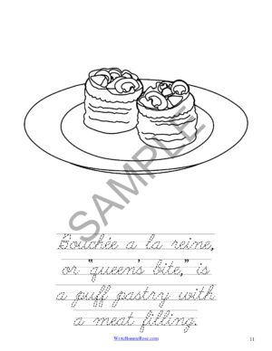 Cooking Around the World-French Food Coloring Book, Level C | Made By ...