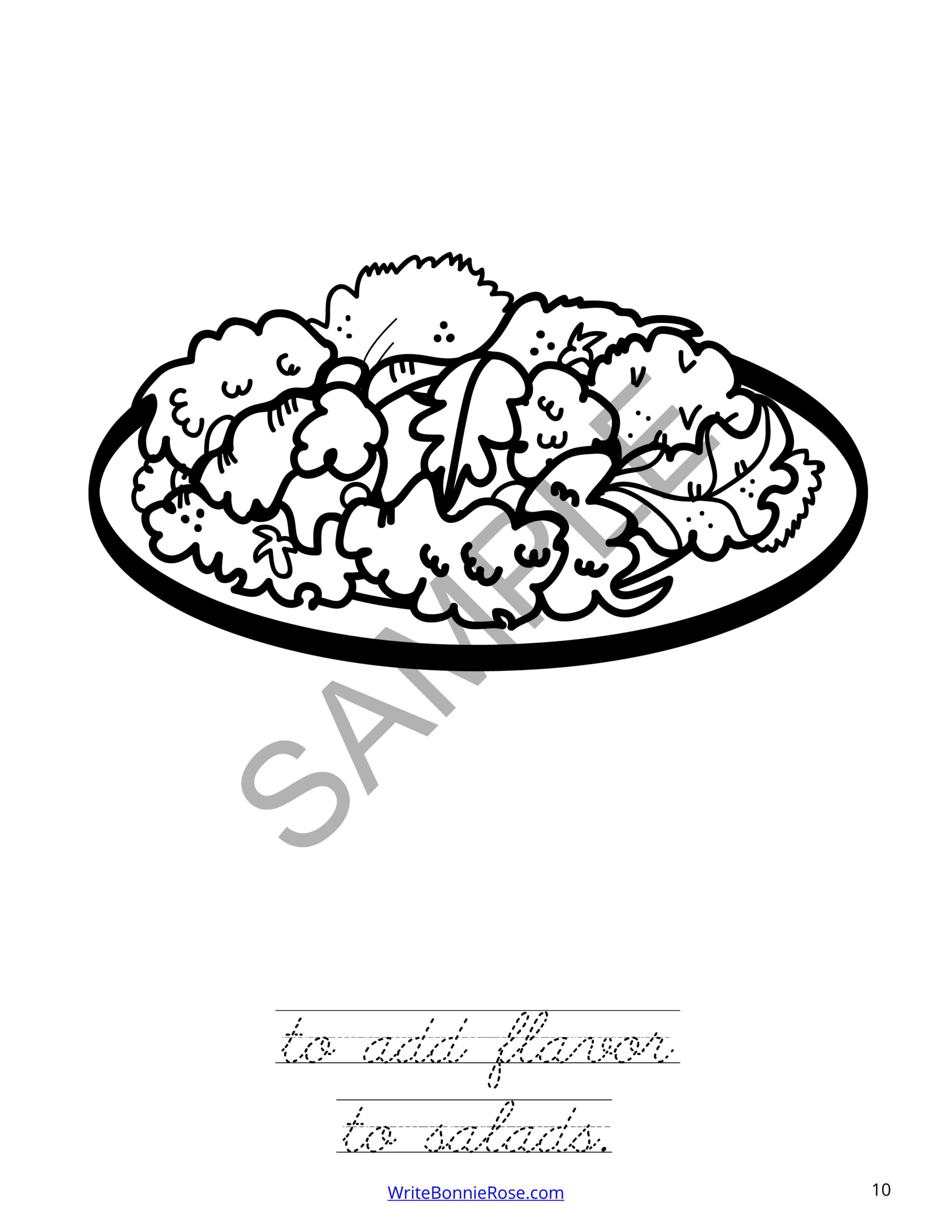 Cooking Herbs & Spices Coloring Book-Level C | Made By Teachers