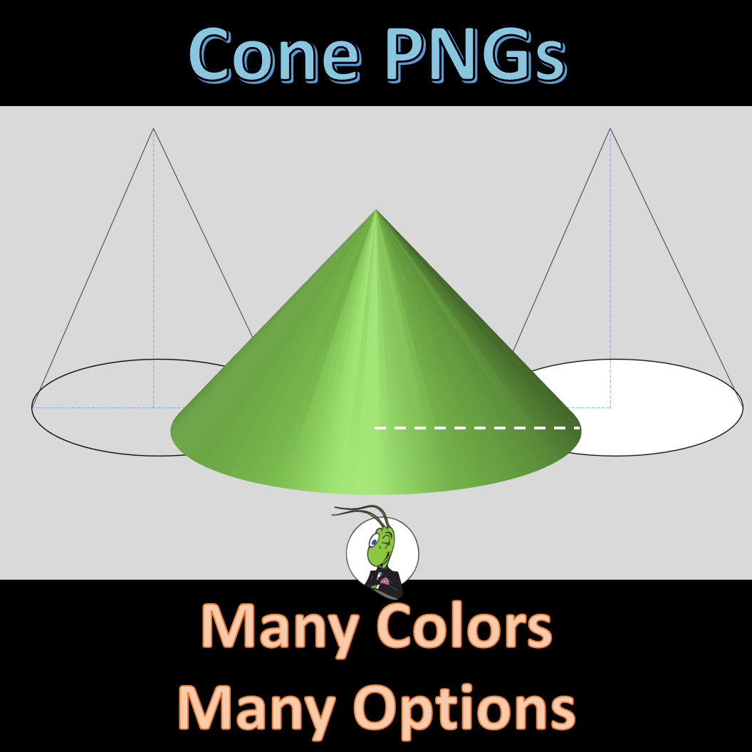Geometry Clipart 3d Shapes Cones for Commercial Use | Made By Teachers