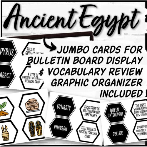 Ancient Egypt Large Hexagonal Bulletin Board Display and Activity ...