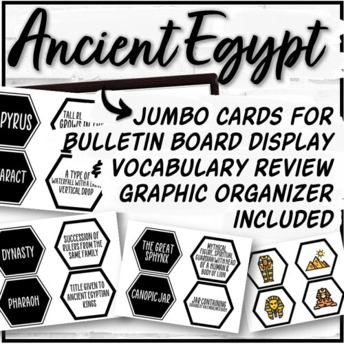Ancient Egypt Large Hexagonal Bulletin Board Display and Activity ...