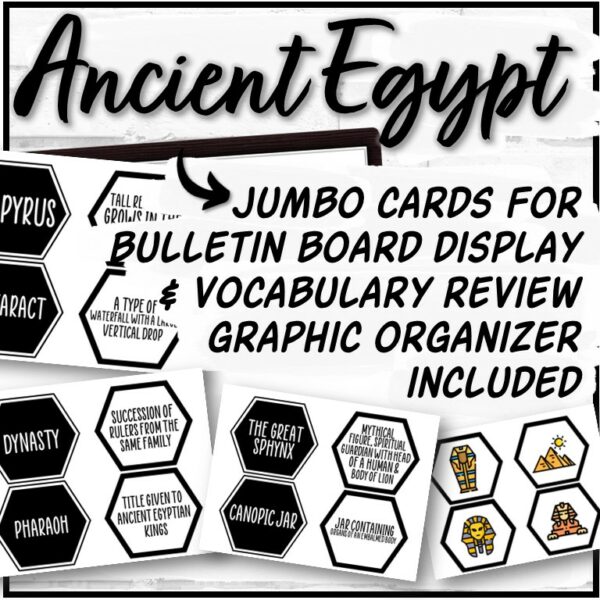 Ancient Egypt Large Hexagonal Bulletin Board Display and Activity ...