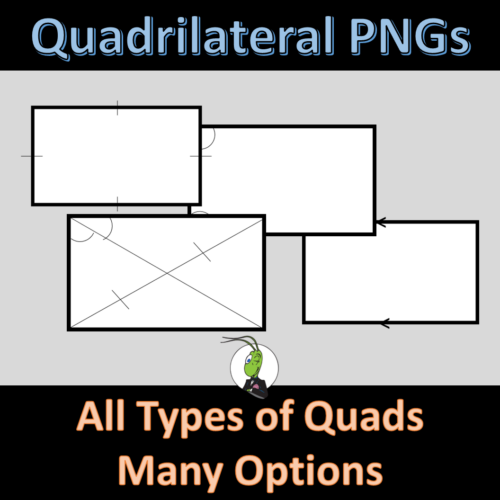 Quadrilaterals Clip Art for Geometry and Commercial Use | Made By Teachers