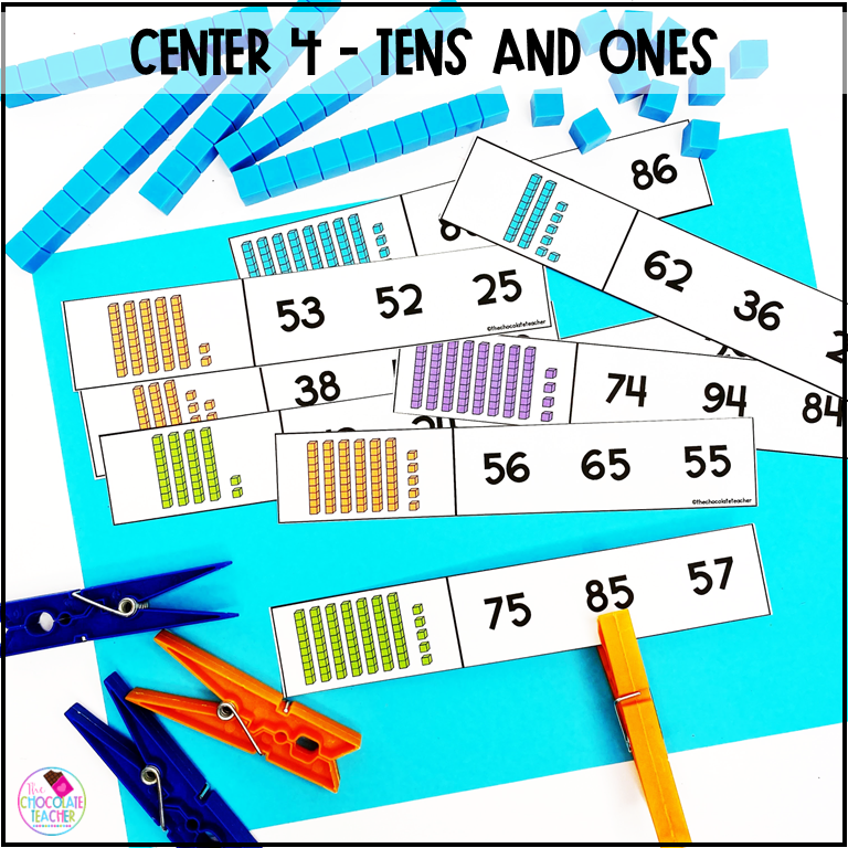 1st Grade Spring Math Centers - Place Value - Balancing Equations ...