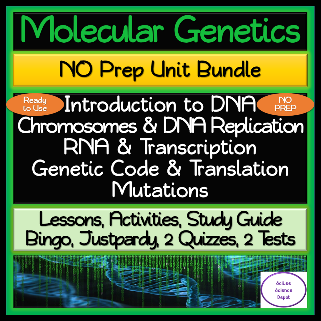 Molecular Genetics NO PREP Unit Bundle | Made By Teachers