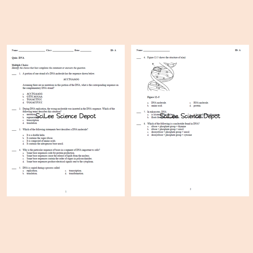 Molecular Genetics NO PREP Unit Bundle | Made By Teachers