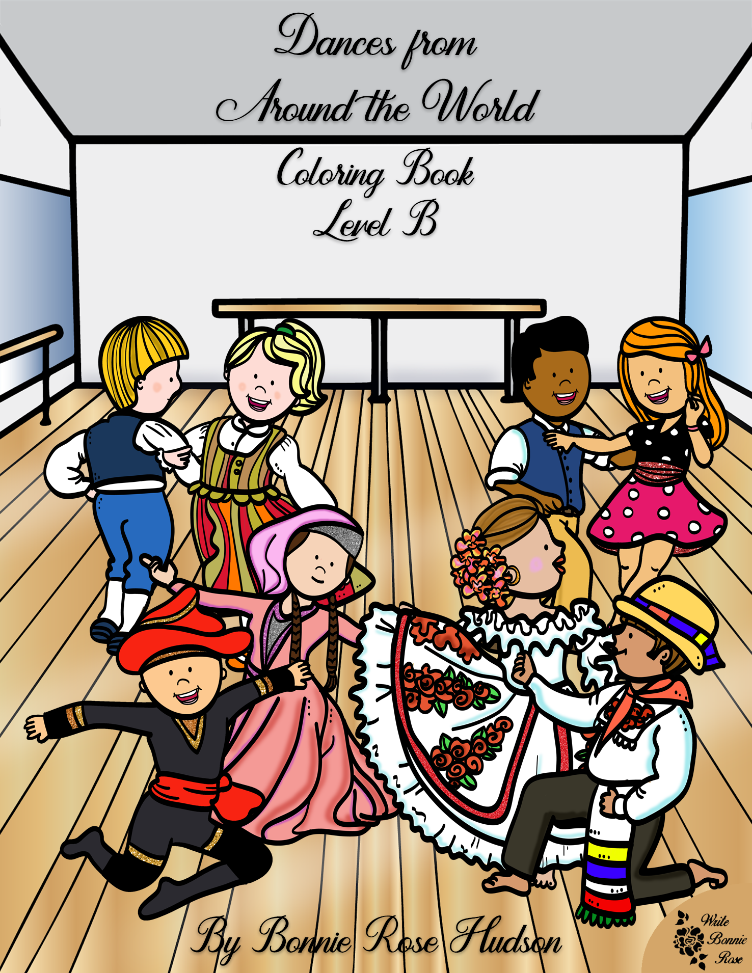 Dances From Around the World Coloring Book-Level B | Made By Teachers