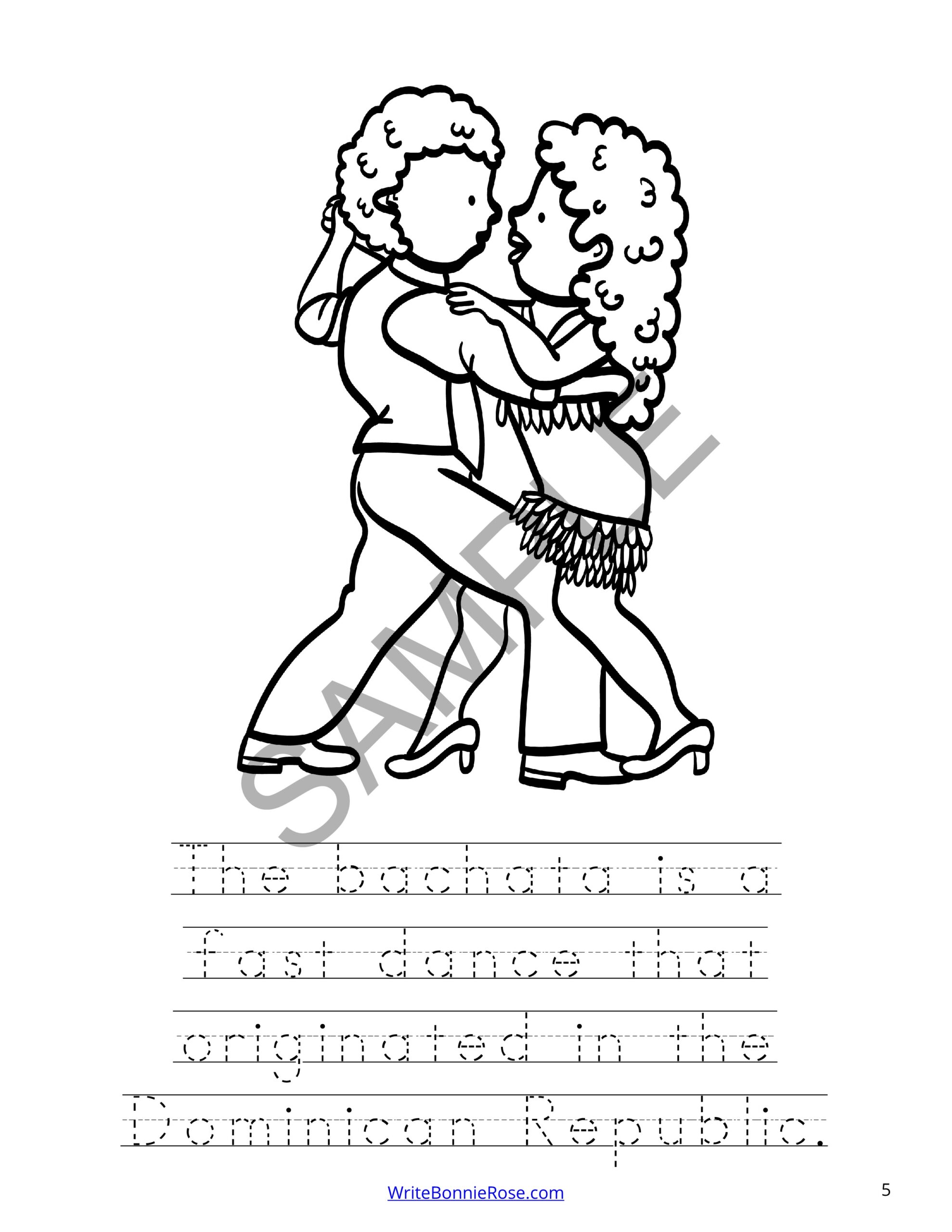 Dances From Around the World Coloring Book-Level B | Made By Teachers