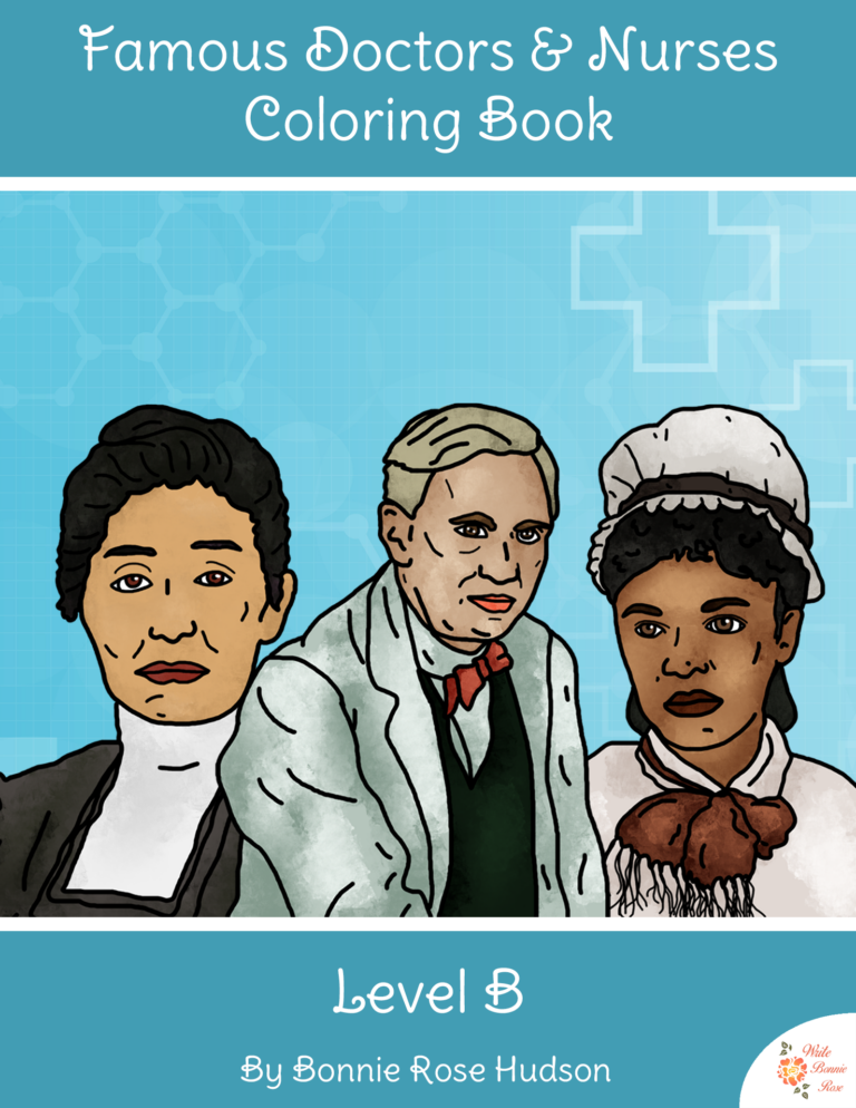 Famous Doctors and Nurses Coloring Book-Level B | Made By Teachers