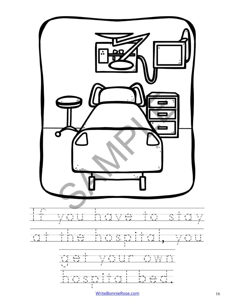 Doctors & Nurses Coloring Book-Level B | Made By Teachers