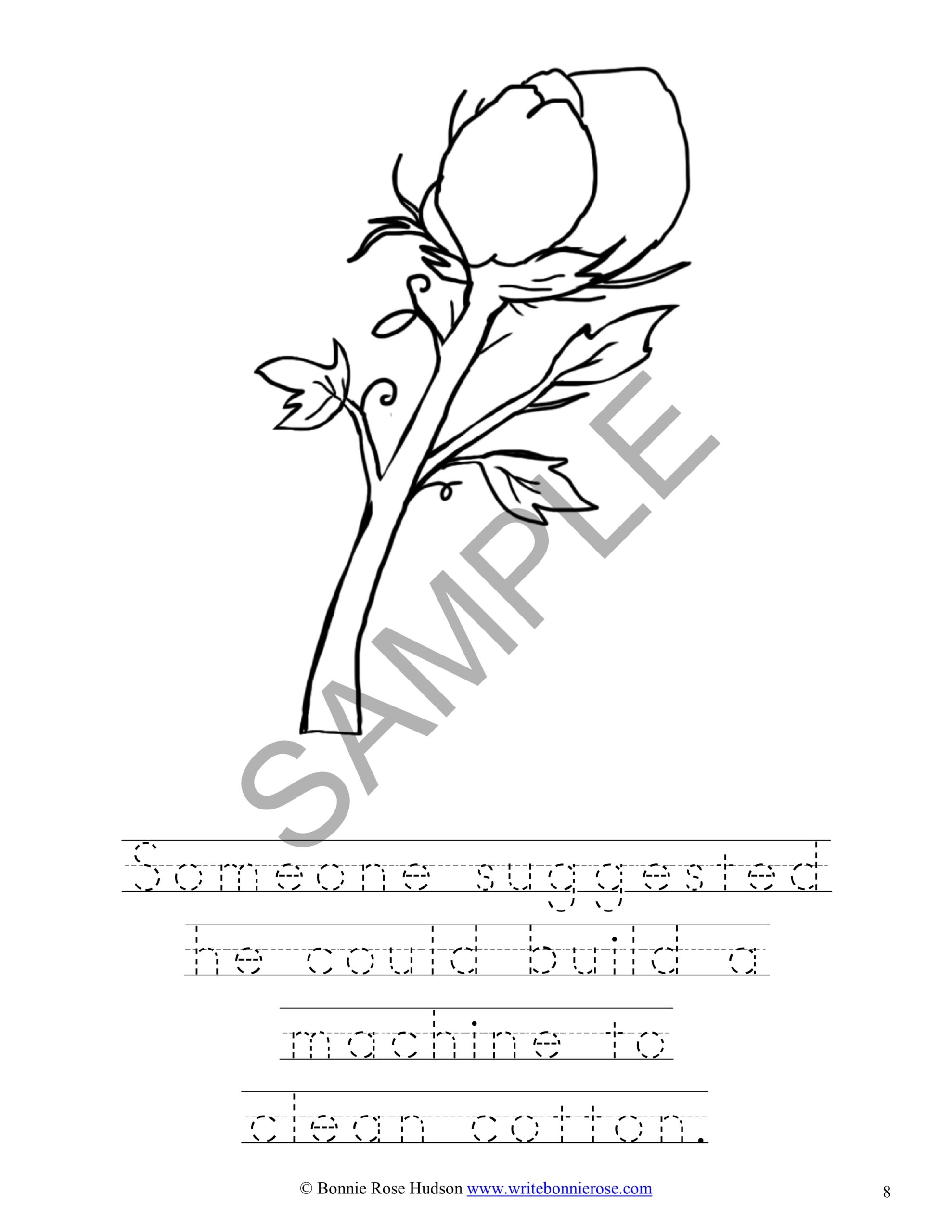 Eli Whitney Coloring Book-Level B | Made By Teachers