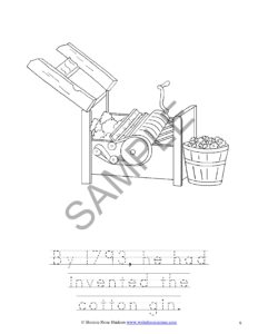 Eli Whitney Coloring Book-Level B | Made By Teachers