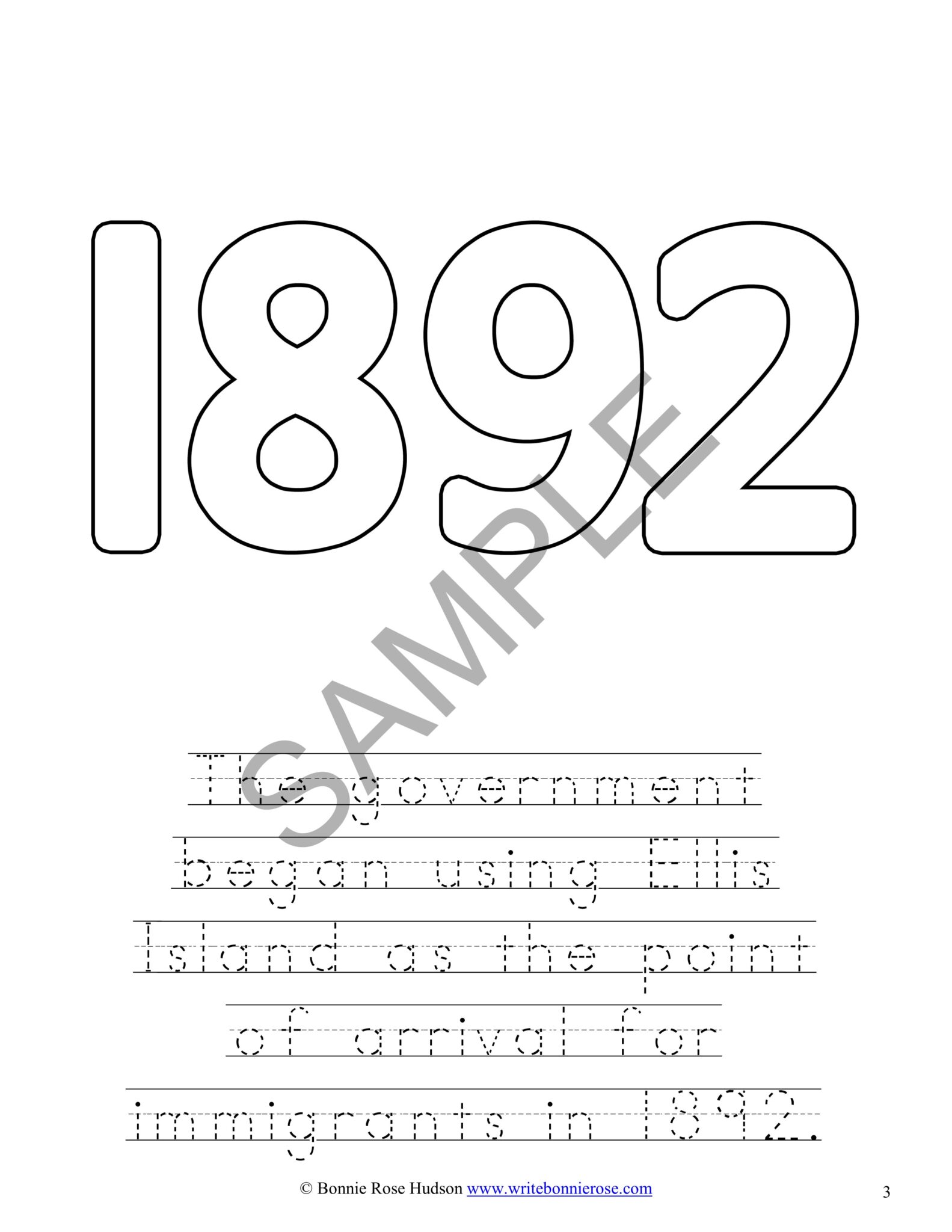 Ellis Island Coloring Book-Level B | Made By Teachers