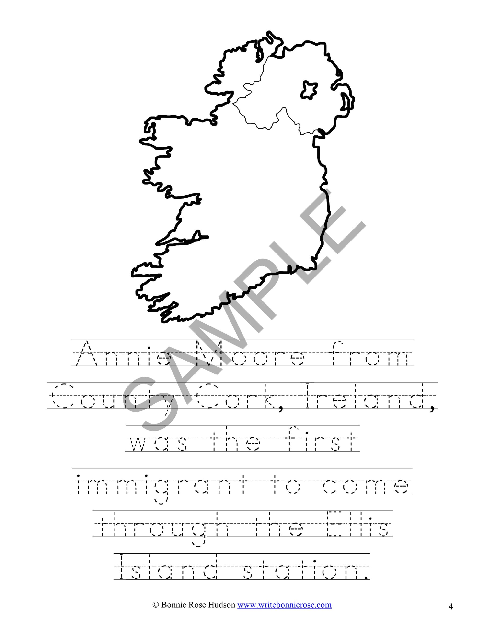 Ellis Island Coloring Book-Level B | Made By Teachers