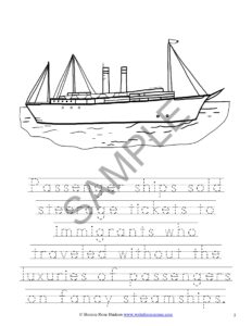 Ellis Island Coloring Book-Level B | Made By Teachers