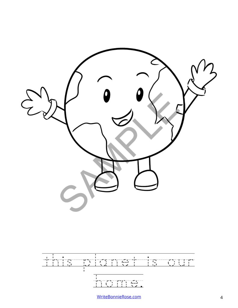 Enjoying the Earth A to Z Coloring Book-Level B | Made By Teachers