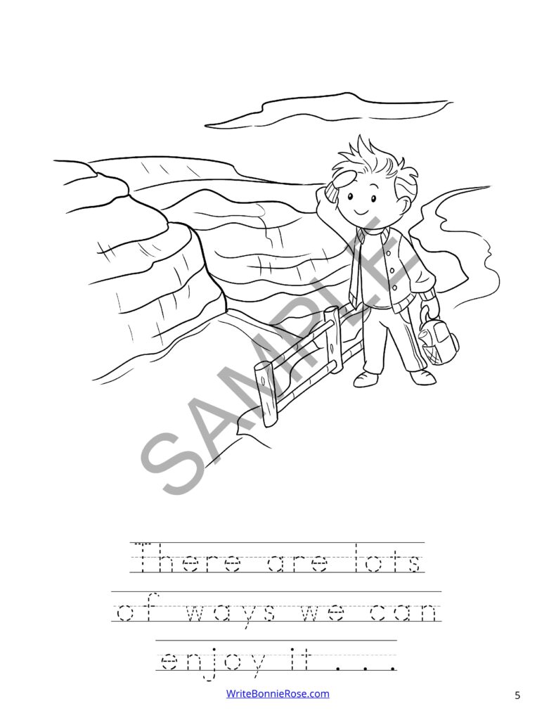 Enjoying the Earth A to Z Coloring Book-Level B | Made By Teachers