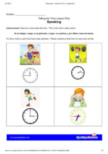 Telling Time Lesson Plan for Spanish 1 | Made By Teachers