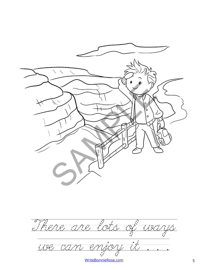 Enjoying the Earth A to Z Coloring Book-Level C | Made By Teachers